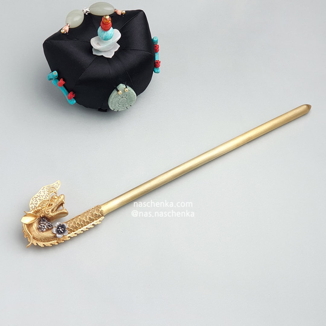 Korean Hair Binyeo 18.5 Cm 용비녀 나스첸카 NASCHENKA 조선의 왕비 Traditional Korean ...
