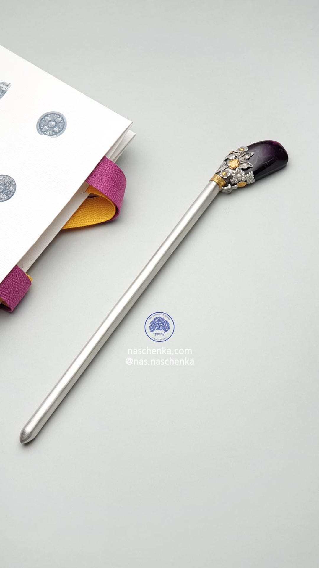 Korean Hair Binyeo Binyeo 비녀- A Traditional Korean Silver Hairpin Made ...