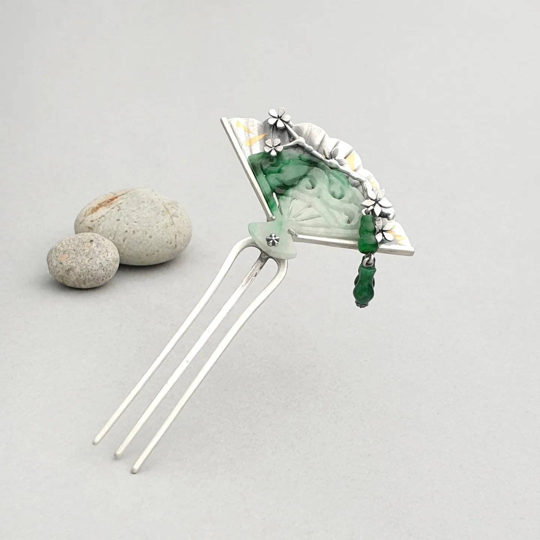 NASCHENKA Traditional Korean Jade Hair Accessories Joseon Hair Pin ...