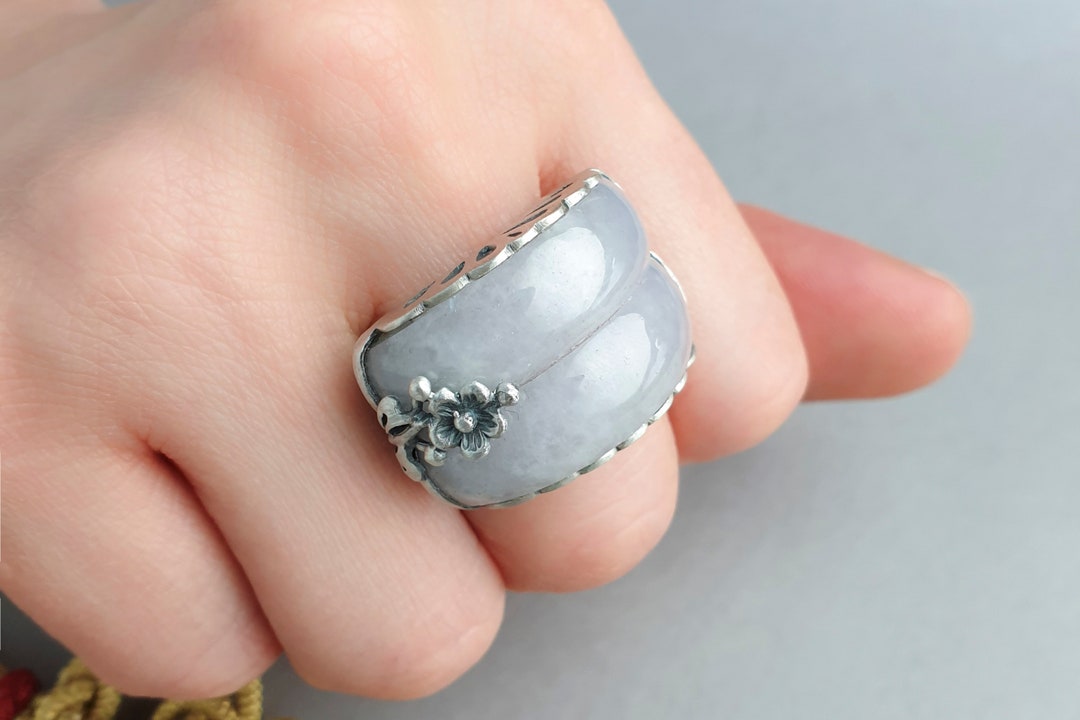 Korea Jade Ring, Jade Silver Ring Korea Hanbok Ring, Korea Ring, Hanbok ...