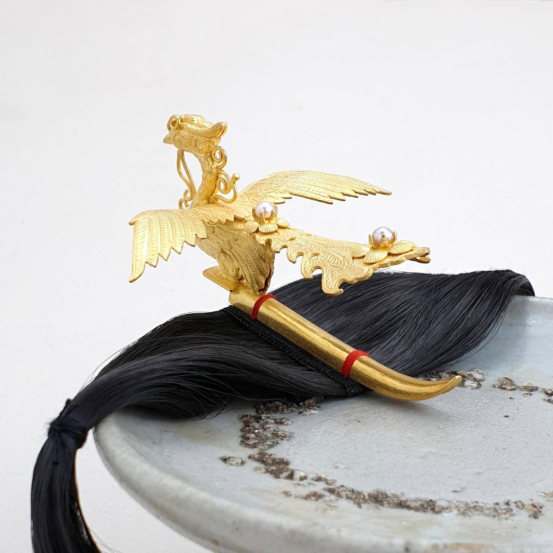 Seoul NASCHENKA Seoul Pheonix Tiara 첩지 Traditional Korean Accessories ...