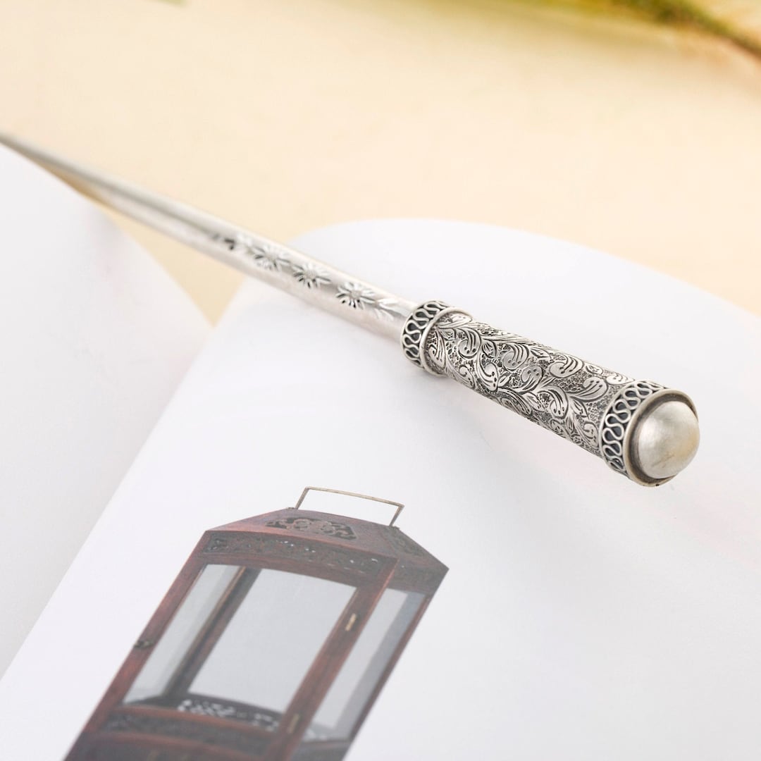 Naschenka Premium Sterling Silver Hairpin – Traditional Korean Binyeo ...