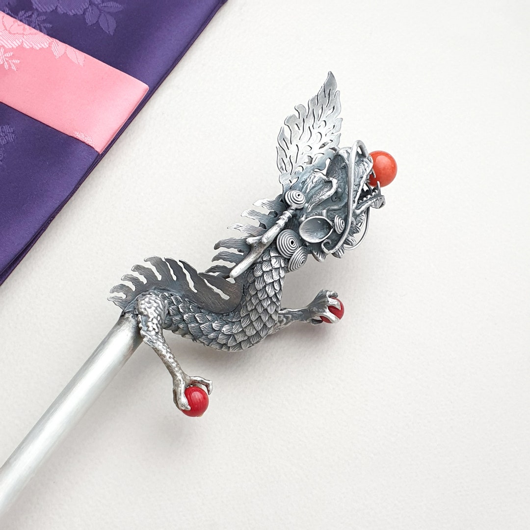 Seoul NASCHENKA Traditional Korean Hanbok Long Handmade Hair Stick Pins ...