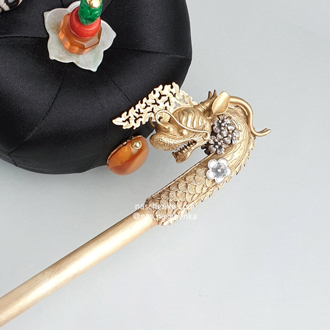 Korean Hair Binyeo Traditional Korean Hanbok Joseon Dynasty Dragon 25 ...