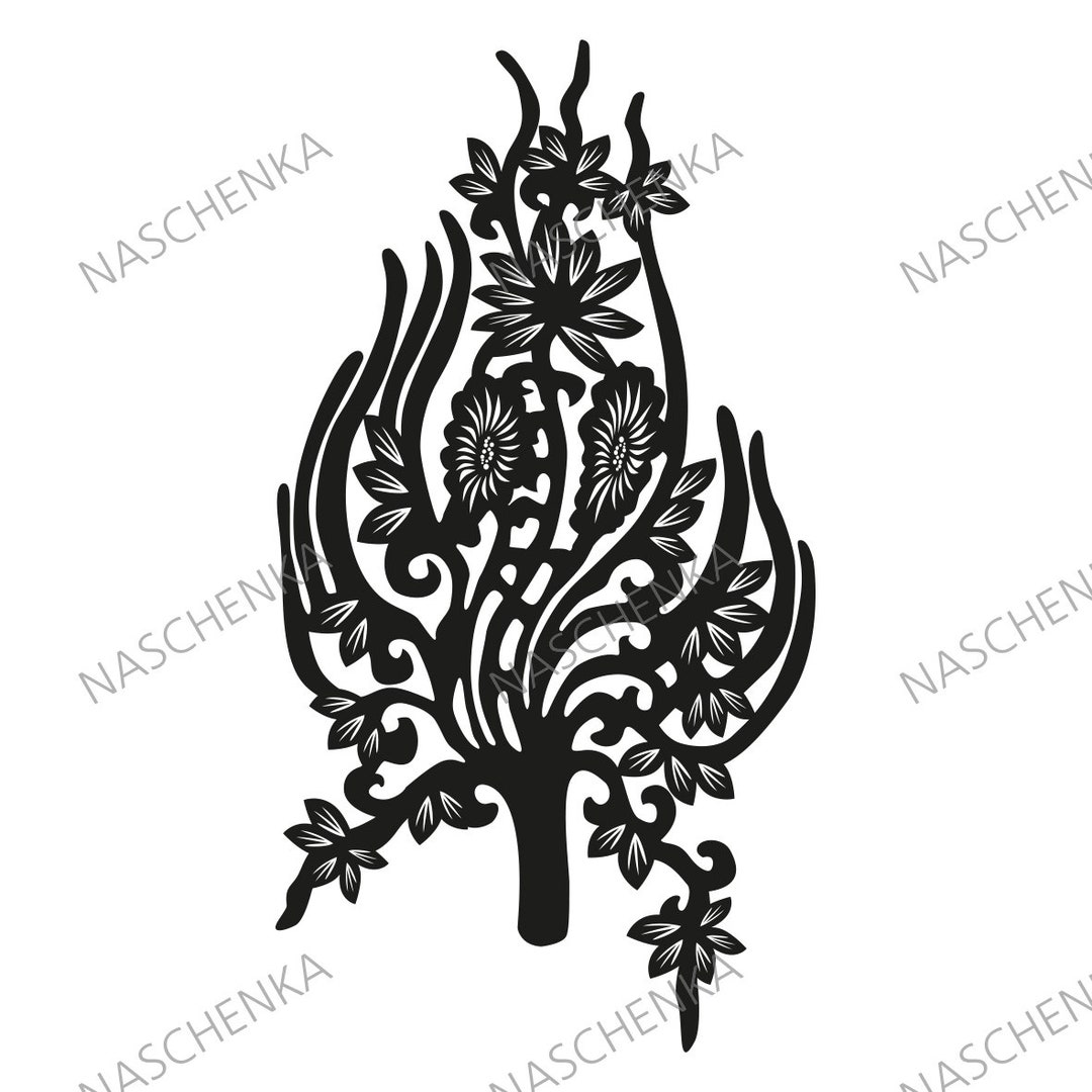 Korean Ancient Royal Crown Patterns Flame Flower 10 Instant Downloads ...