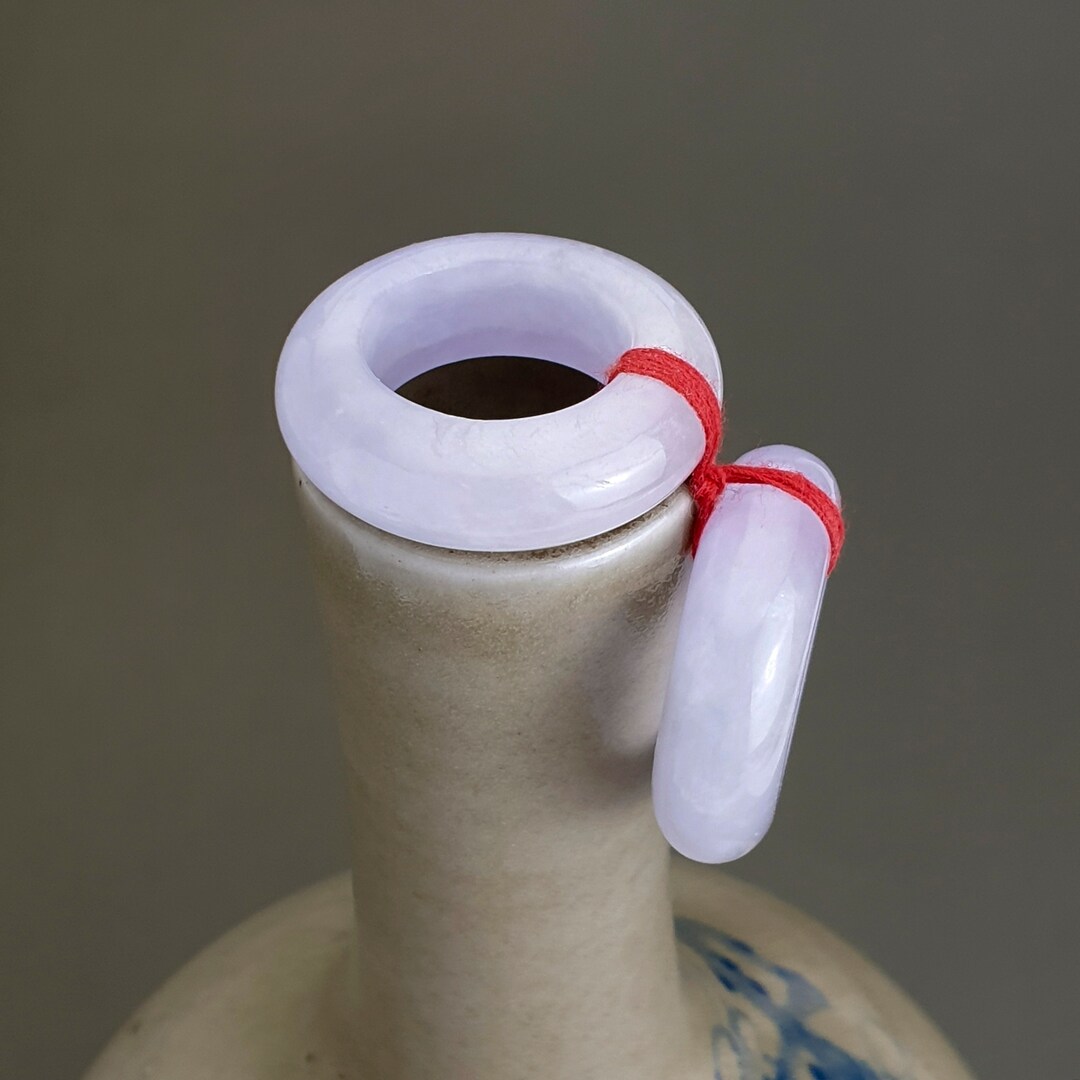 Light Purple Jade Korea Twin Rings, Hanbok Korea Rings Jade Ring Korea ...