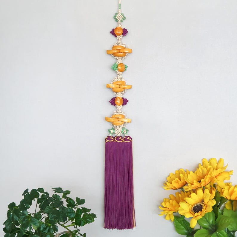 Royal Hanbok Norigae, Silk Amber Tassel, Korean Jewelry - Etsy