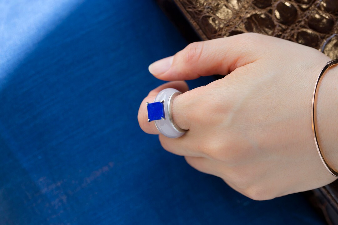 Gemstone Silver Craft Ring by NASCHENKA • Your Size Custom Ring • Best ...