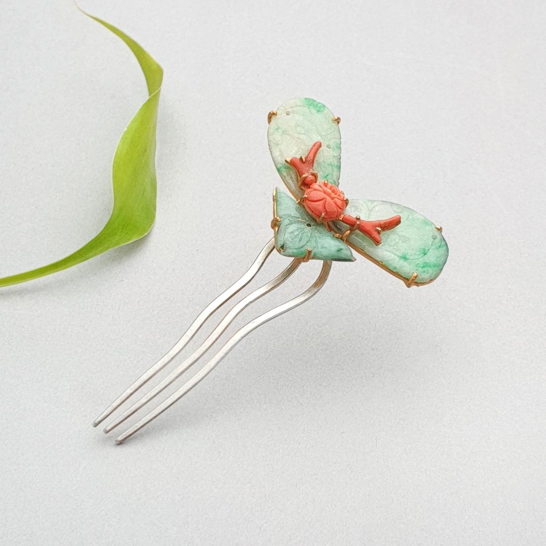 Seoul Traditional Korean Hair Jade Stick Pin , Korean Traditional ...