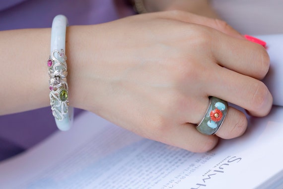 Traditional korean jade ring store