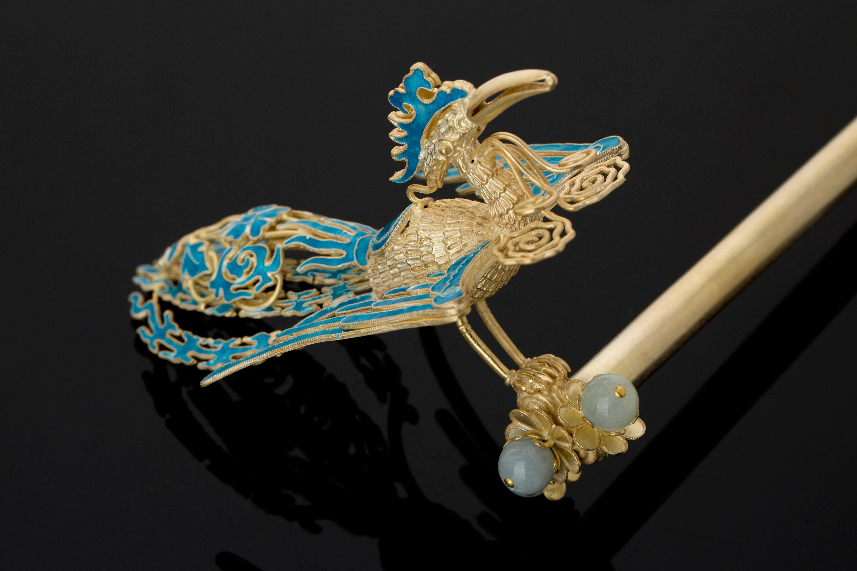 Sterling Silver Phoenix Binyeo: Korean Hair Stick, Handmade Hanbok ...