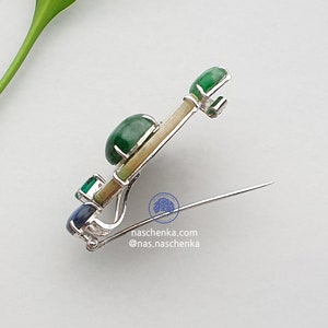 NASCHENKA Traditional Korean Hanbok Brooch Pin Accessories Gemstone ...
