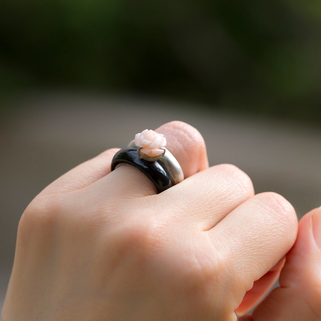 Seoul NASCHENKA Traditional Korean Hanbok Stone Jade Ring for Women and ...