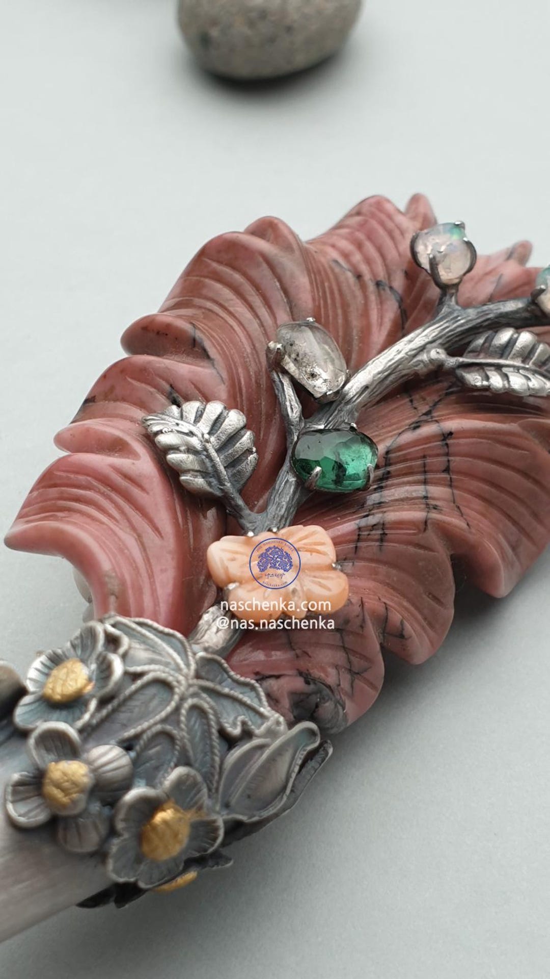 Binyeo 비녀 Coral and Opal Jewelry Silver - Etsy