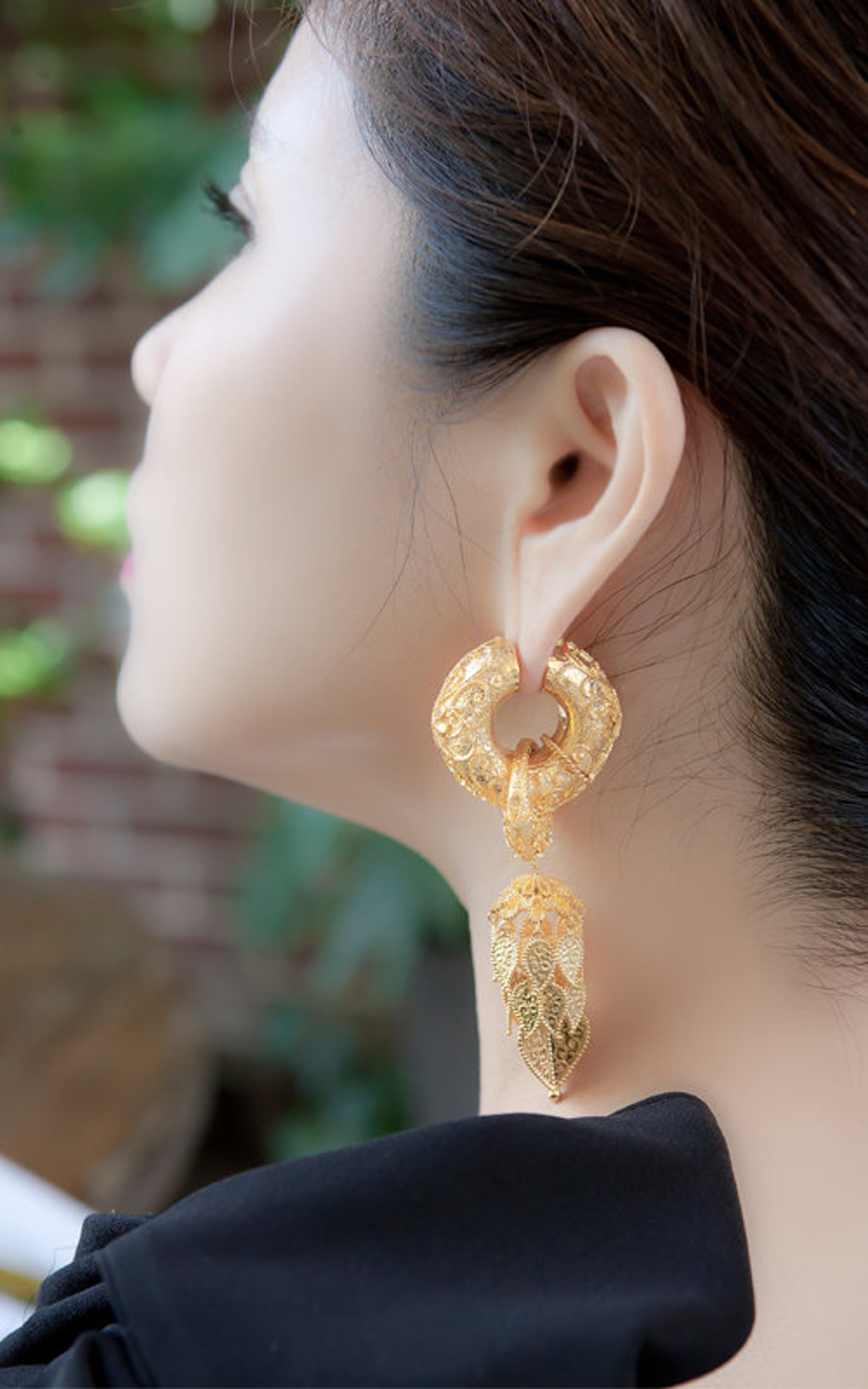 Ancient Korean Kingdom Dynasty Earrings, Korea Traditional, Korean ...