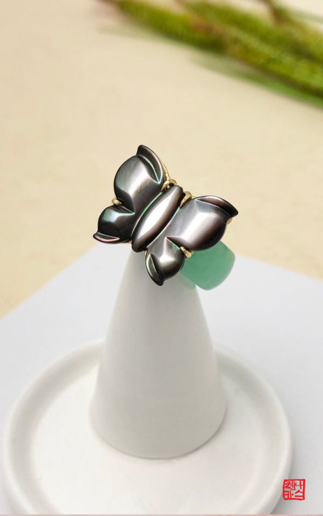 Made in Korea, Jade Ring, Stone Jewelry Korea Hanbok Ring Authentic ...