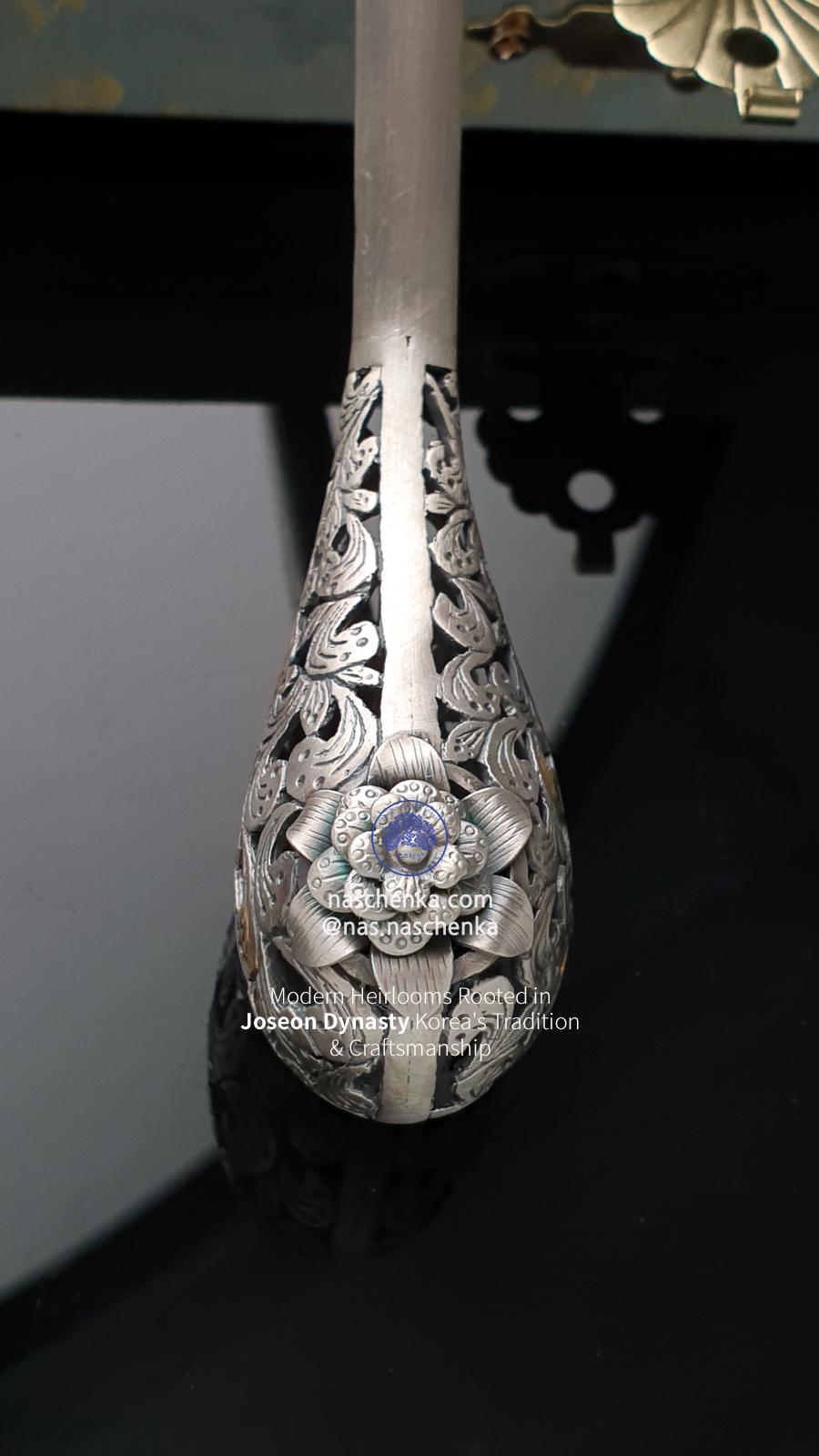 한국 전통 비녀 Korea Binyeo (비녀) Korean Traditional Silver Hairpin ...