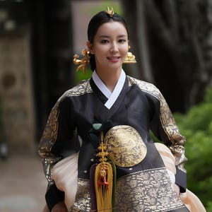 Royal Korean Cheopji Phoenix Wedding Tiara | Silver Hanbok Hairpin ...