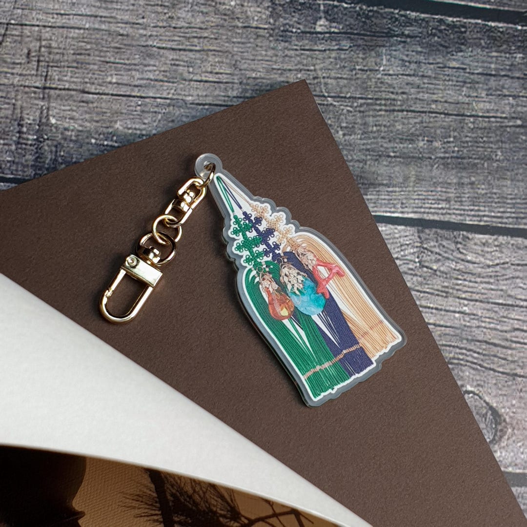 Norigae Keychain: NASCHENKA Seoul Acrylic Bag Charm, Korean Souvenir - Etsy