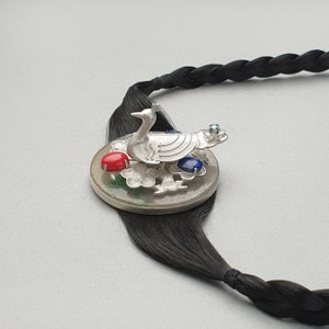 Seoul NASCHENKA Hanbok Traditional Korean Hair Tiara Cheopji Hair Pin ...