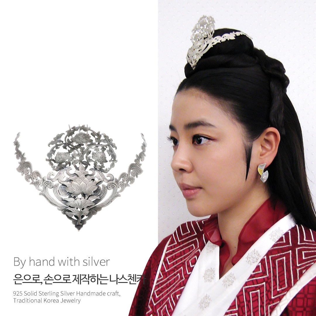 NASCHENKA Goryeo Korean Unique Handmade Hair Tiara , Korean Traditional ...