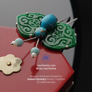 Joseon Hairpin Jade Jewelry, Korean Jade Hair Pins, NASCHENKA ...