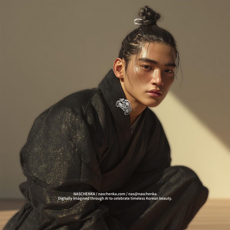 Korean Jade Hair Pin, Hanbok Wedding Hair Accessory, Handmade Sterling ...