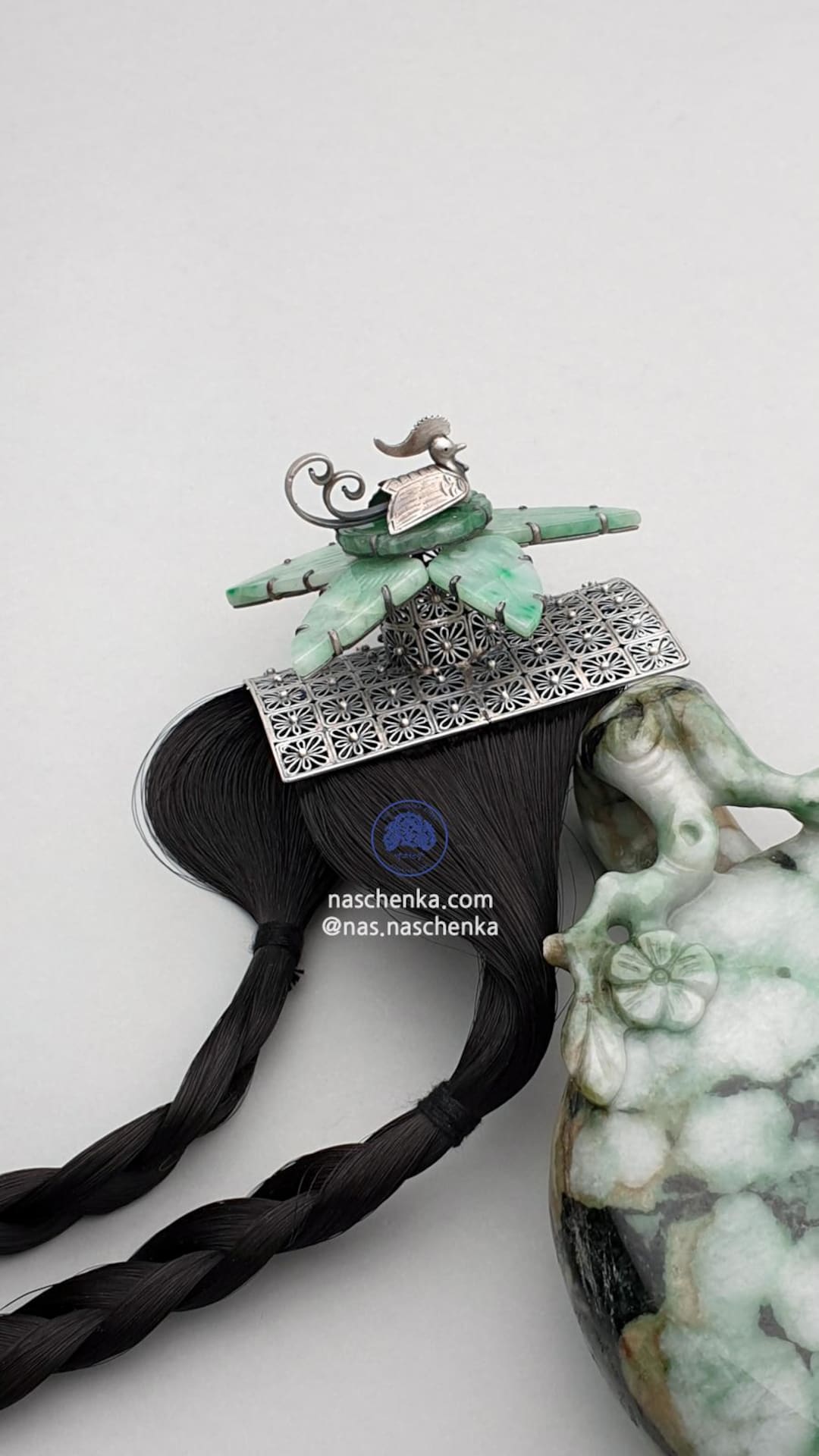 Traditional Korean Royal Headdress Cheopji – Handmade Hanbok Hair ...