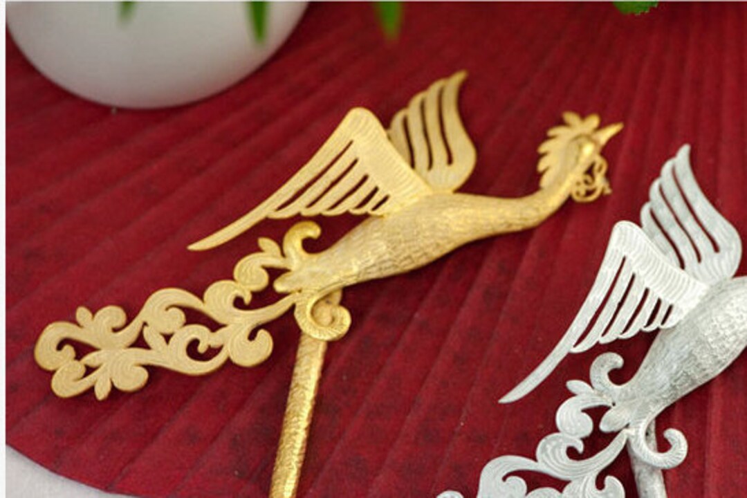 Korean Gift, Traditional Korean Jewelry Royal Hanbok Hair Pin Binyeo ...