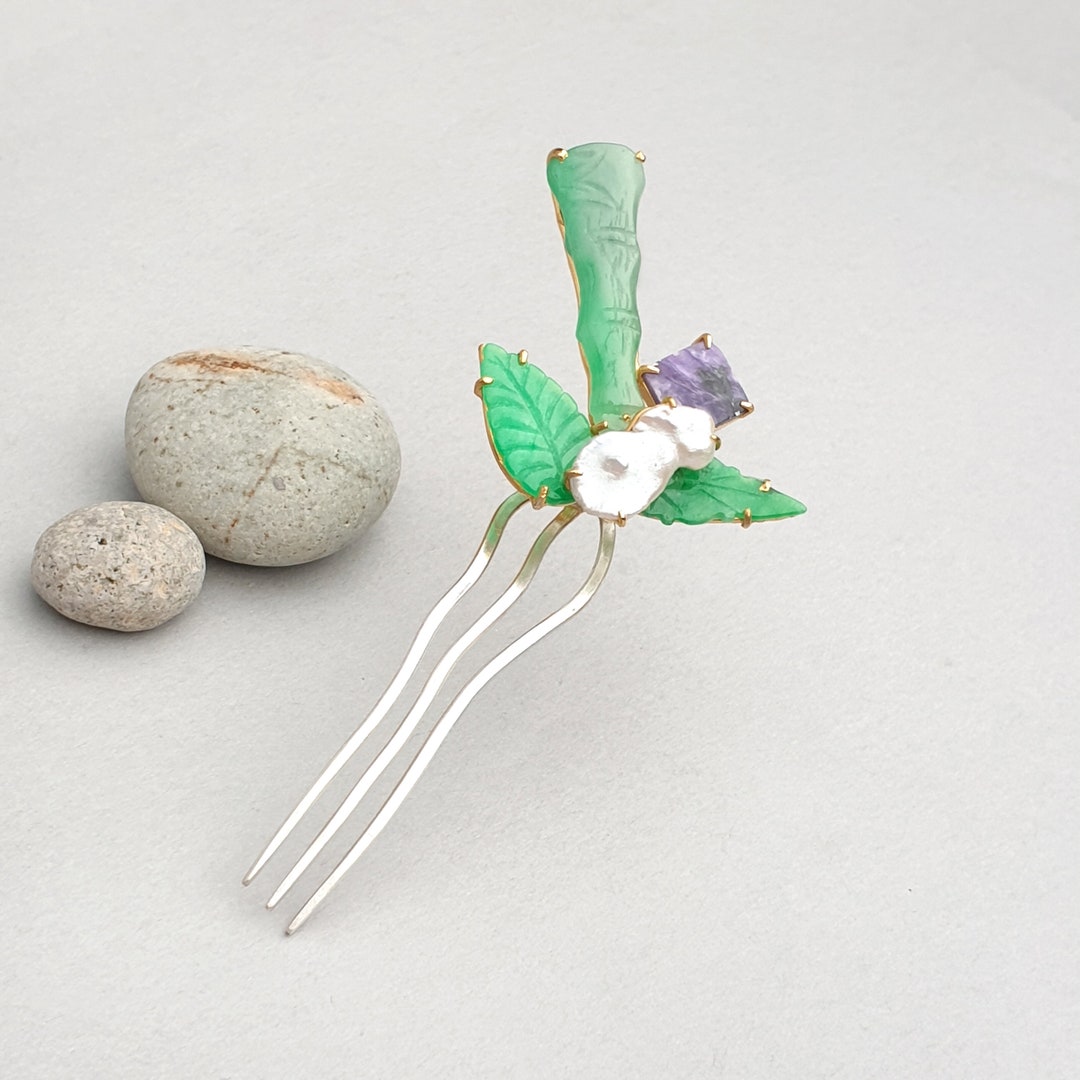 Seoul Traditional Korean Hair Jade Stick Pin , Korean Traditional ...