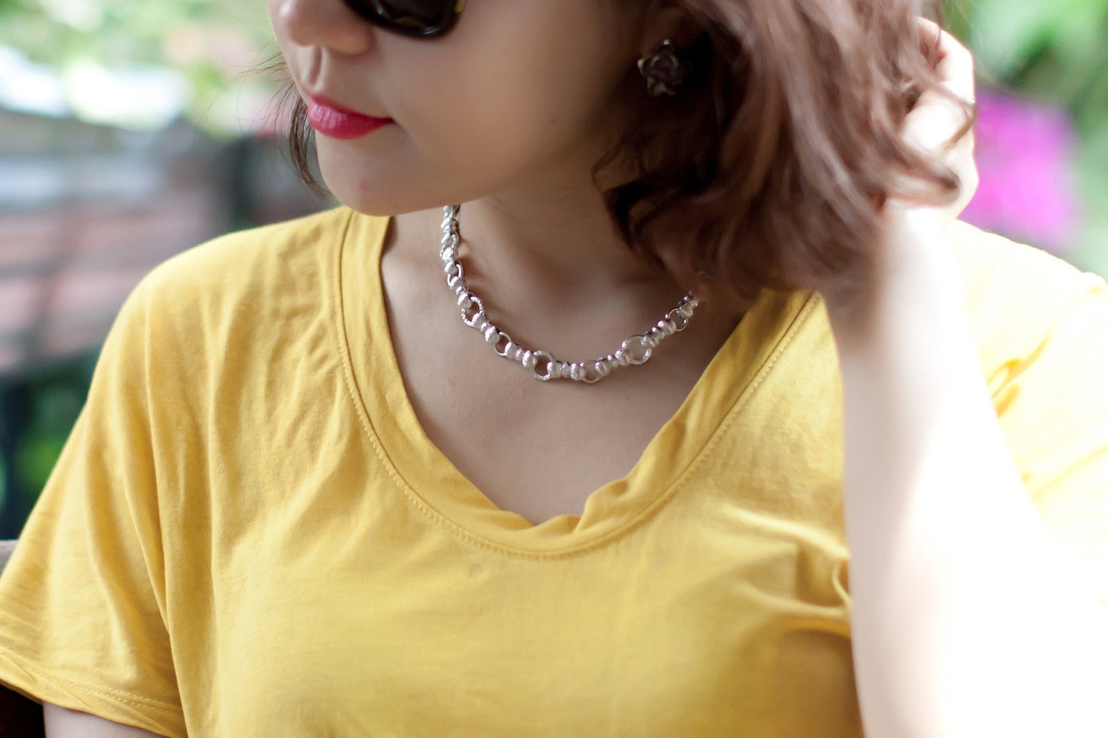 Silver Necklace, Silver Necklaces for Women , Korea Simple Silver ...