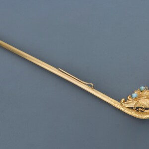Korean Royal Phoenix Silver Handcrafted Sterling Silver Binyeo 봉황 비녀 ...