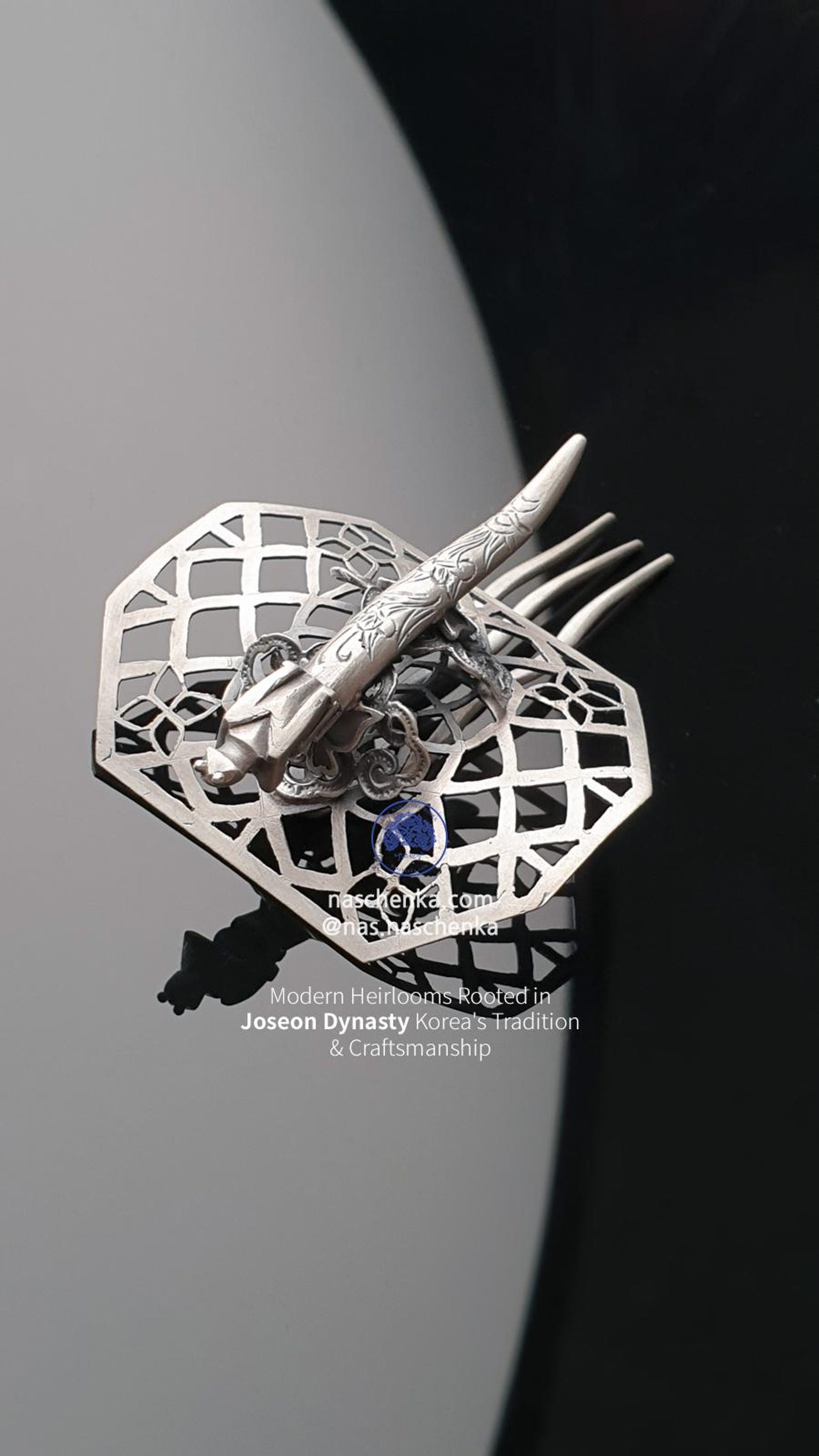 Sterling Silver Frog Tiara Cheopji – Traditional Korean Bridal Hair ...