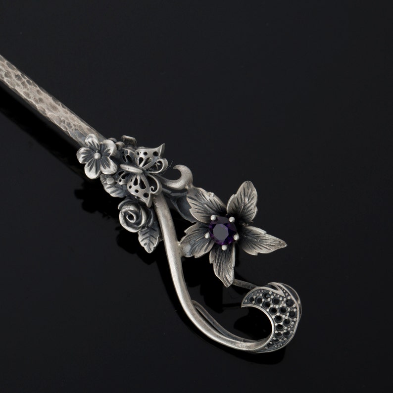 Handmade Sterling Silver Binyeo – Korean Hair Stick Jewelry - Etsy UK