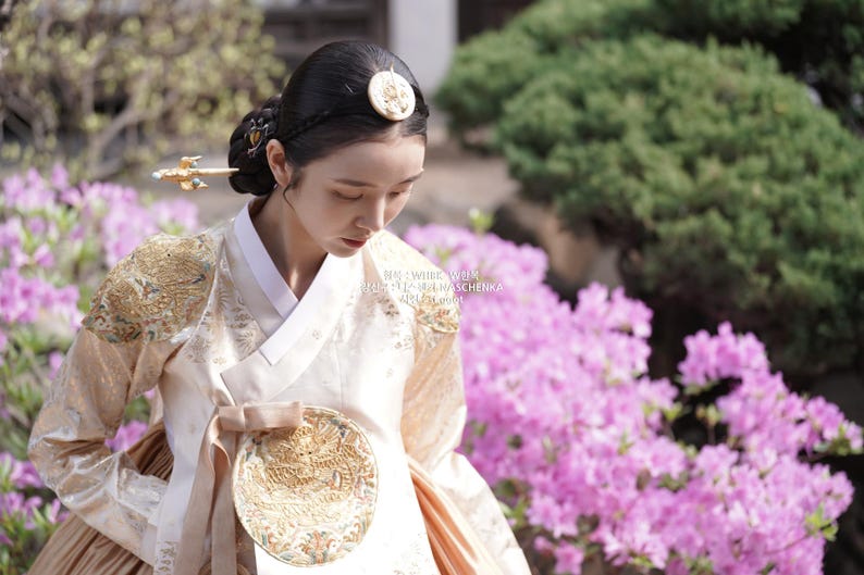 Korean Tiara, Silver Hanbok Queen Crown, Traditional Jewelry - Etsy