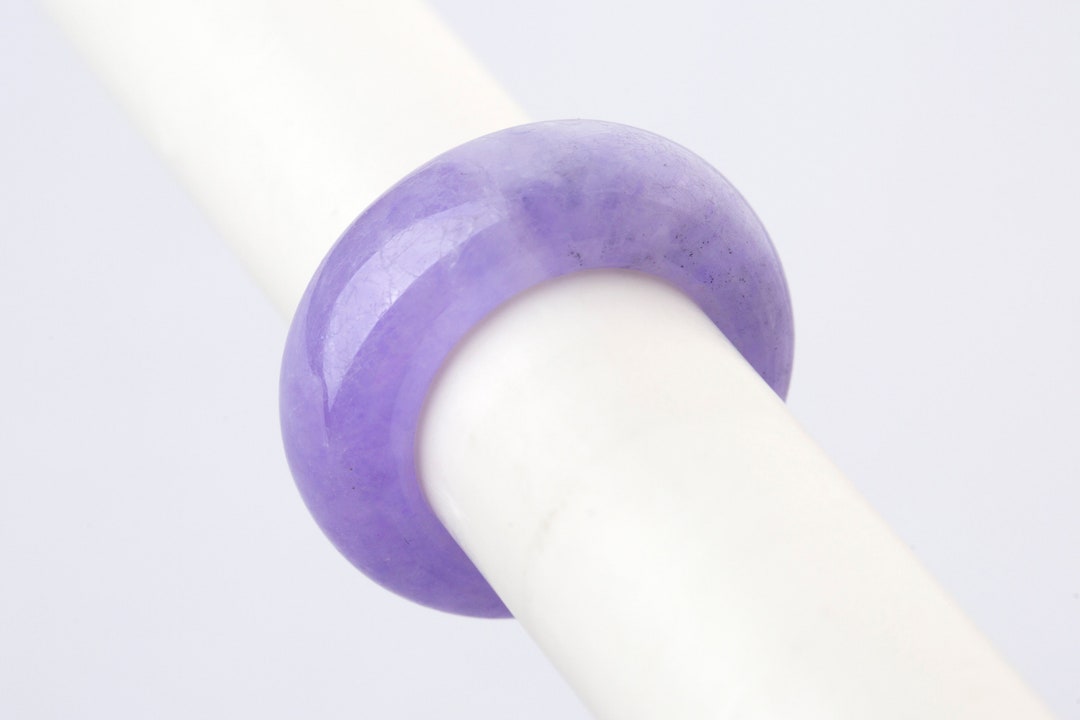 Seoul Rings, Purple Jade Ring, US 5.5 6 Hanbok Korea Rings Jade Ring ...