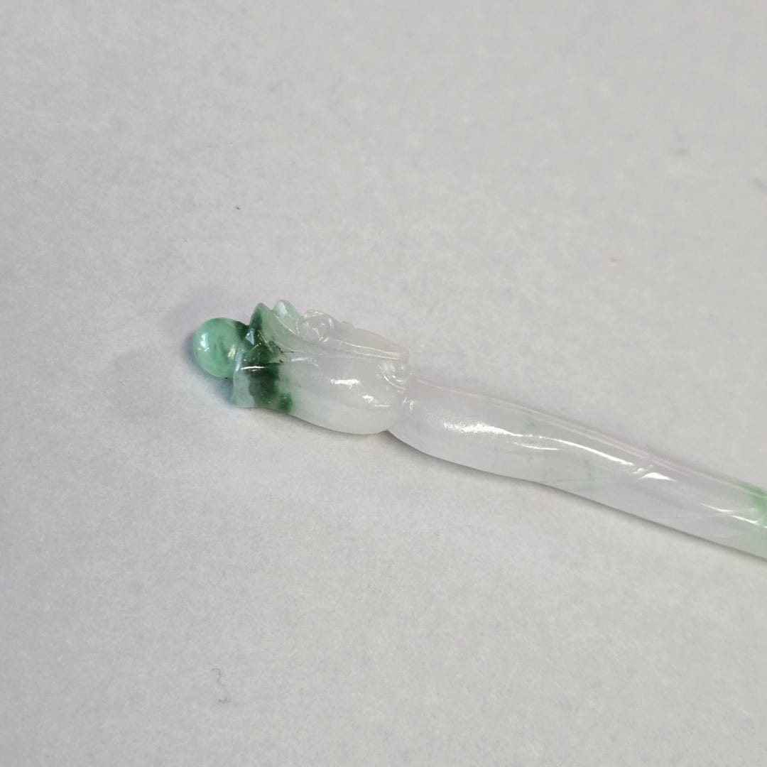 10.5 Cm Dragon Jade Binyeo - Etsy