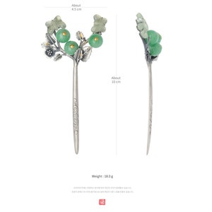 Seoul Joseon Hairpin Korean Hair Pin , Traditional Korean Hair , Grenn ...