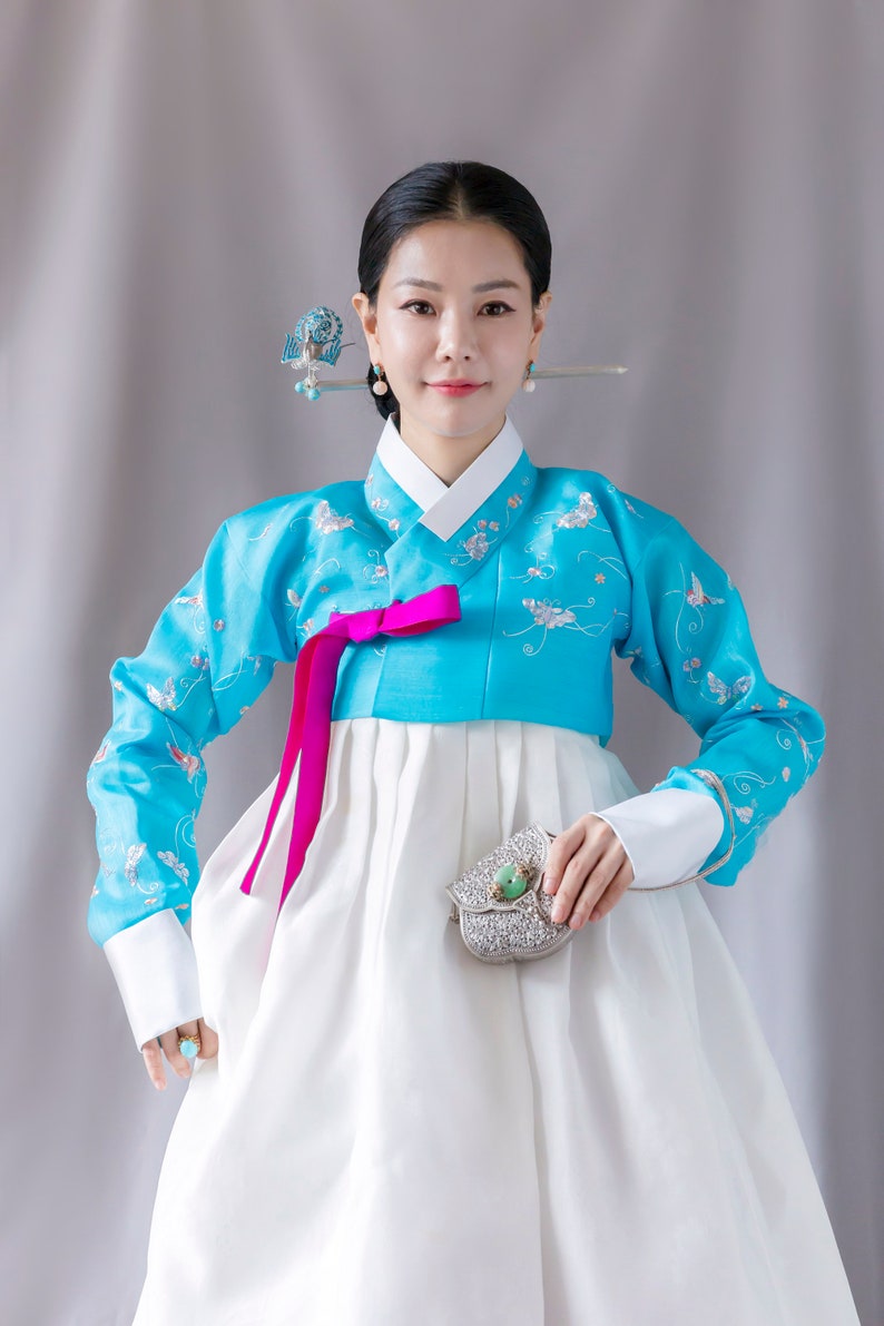 Blue Phoenix Binyeo: Korean Sterling Silver Hair Pin - Etsy