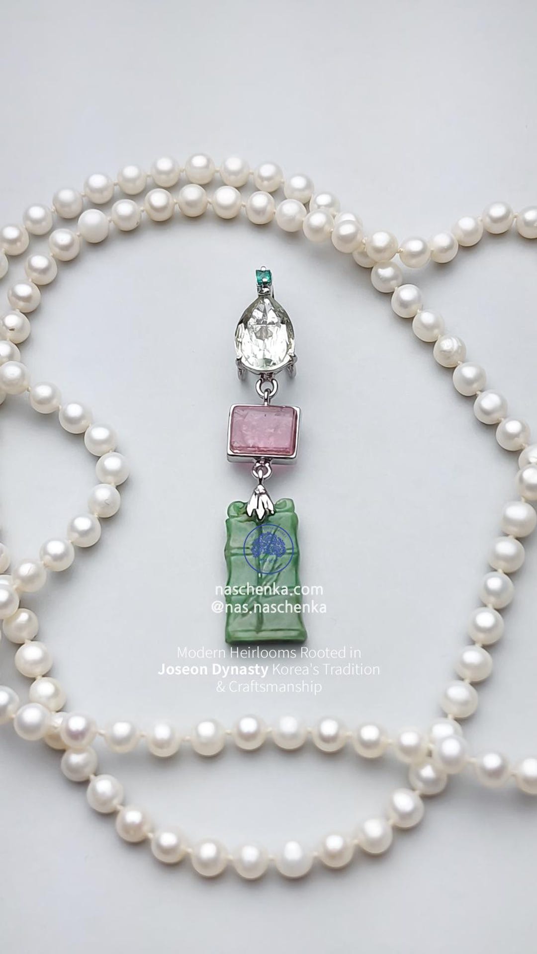 NASCHENKA Traditional Korean Jewelry Unique Open-style Pendant With ...