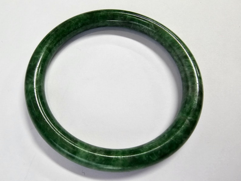 Small Green Jadeite Bangle – Burmese Jade, 56-57 Mm - Etsy
