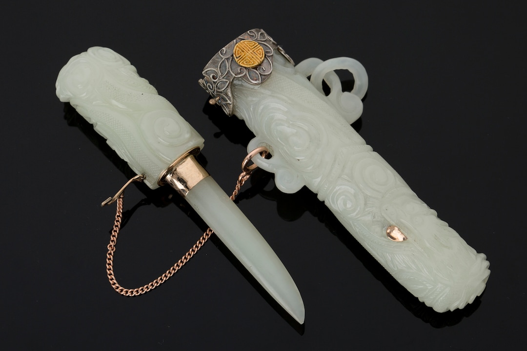 Made in Korea Korean Art,dagger Korea Hanbok White Nephrite Dagger High ...