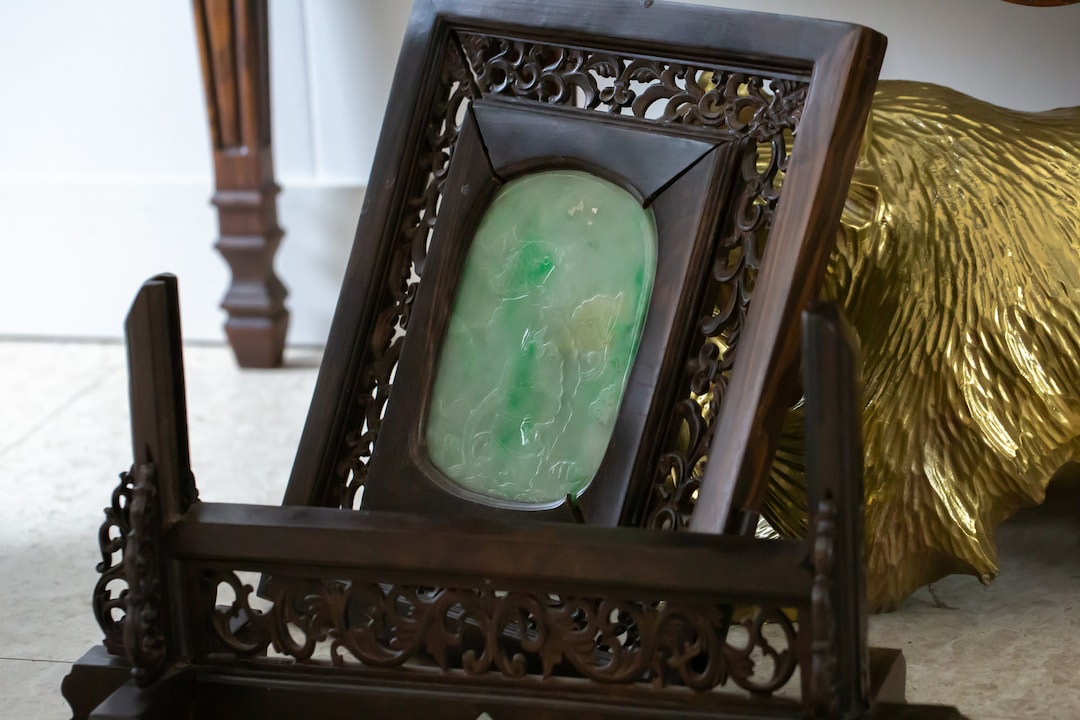 Home Deco, Genuine Vintage Jade Burma Jade Interior, Ebony and Jade ...