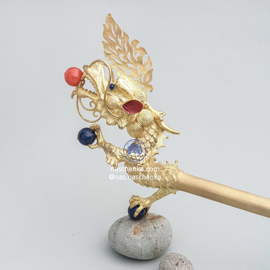 Traditional Joseon Dynasty Hanbok Long Handmade Hair Stick Pins With ...