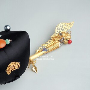 Korean Hair Binyeo Royal Dragon Binyeo 34.5 Cm / Traditional Korean ...