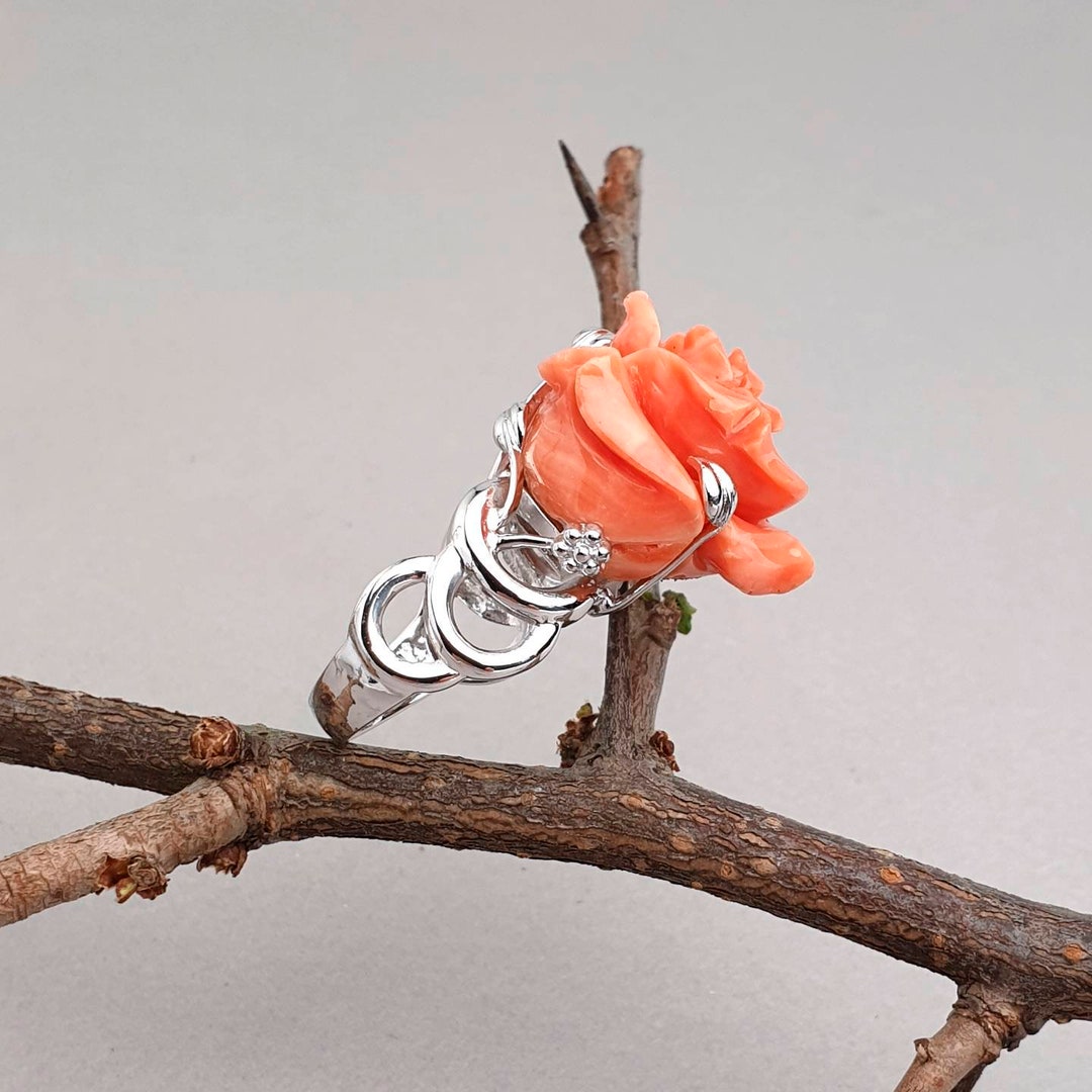 Gemstone Silver Craft Ring by NASCHENKA • Your Size Custom Ring • Best ...