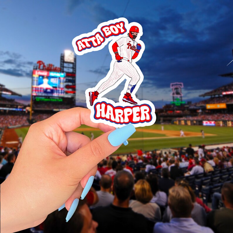 Sticker- Philadelphia Phillies Sticker, Stickers, Phillies Gifts, Bryce ...