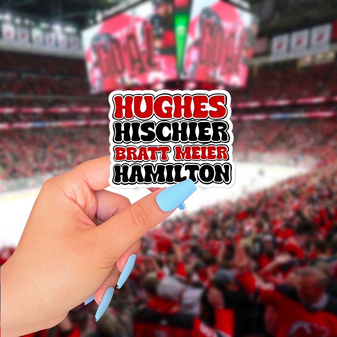 Sticker- New Jersey Devils Sticker, Stickers, NJ Devils Gifts, Hughes ...