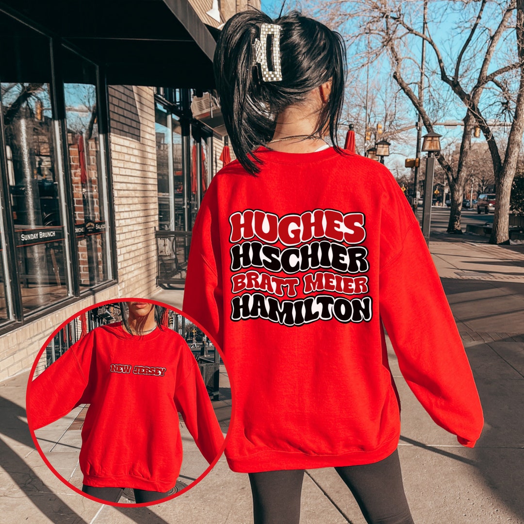 New Jersey Devils Sweatshirt, Crewneck, Hoodie, NJ Devils Gifts, Hughes ...