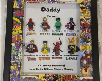 Dad Superhero Frame | Etsy